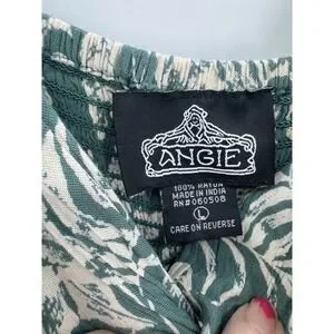 Angie | Dresses | Angie Large Floral Maxi Dress Twist Knot Cut Out ...